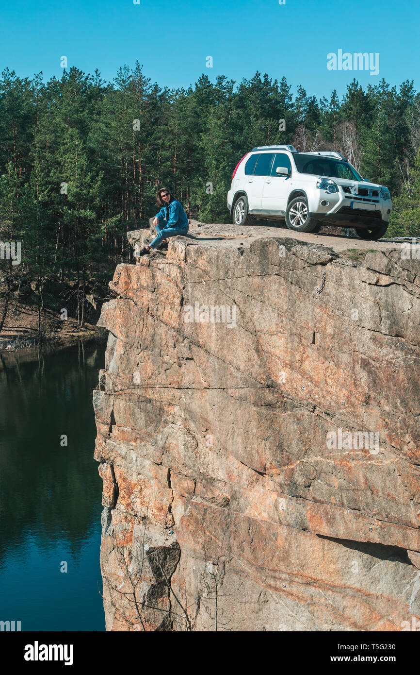 Car Cliff Edge High Resolution Stock Photography and Images - Alamy