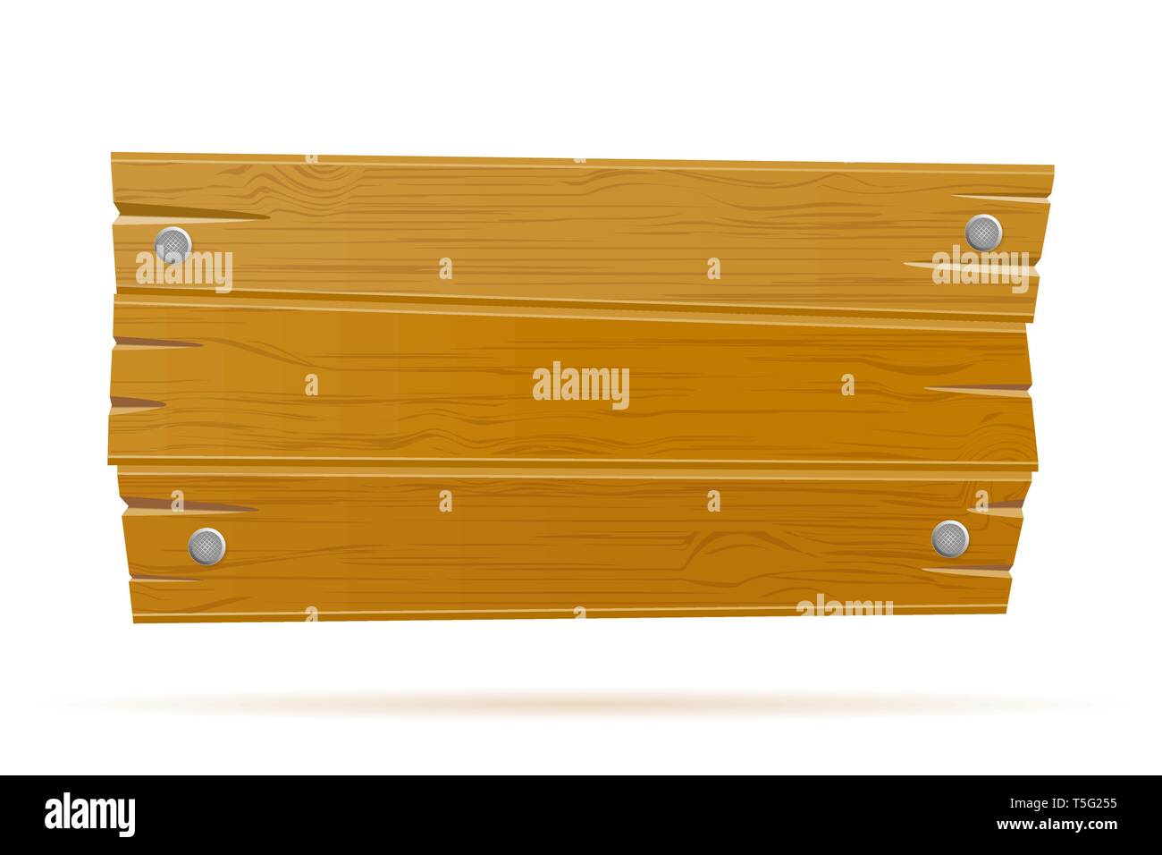 wooden old retro vintage board empty template for design stock vector ...