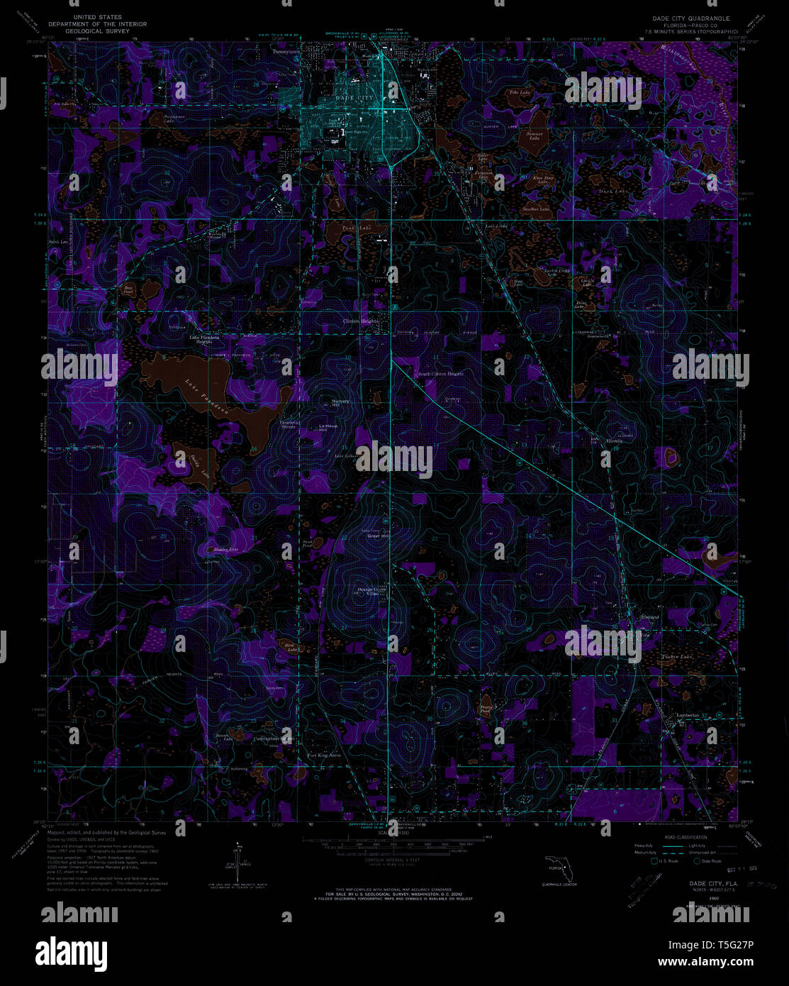 Dade city florida map hi-res stock photography and images - Alamy