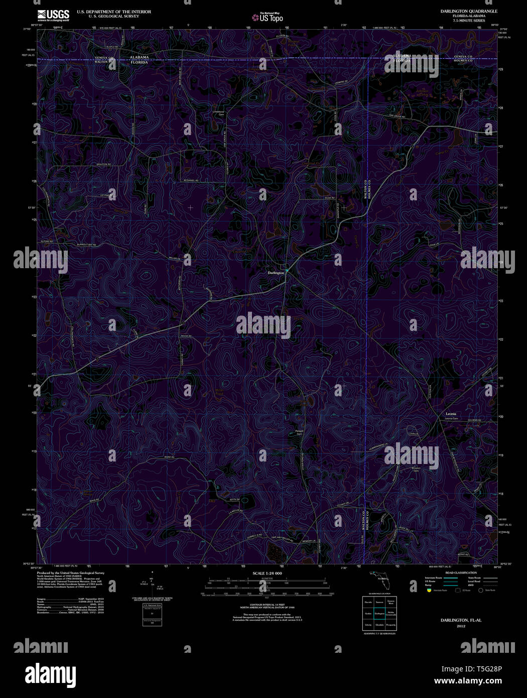 Darlington map hi-res stock photography and images - Alamy