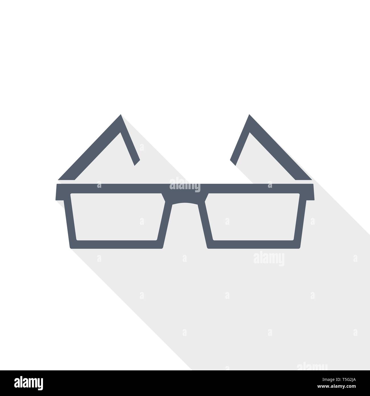 eye glasses icon, flat design vector illustration Stock Vector Image ...