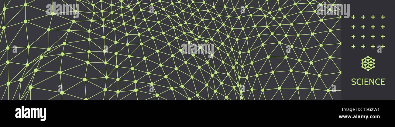 Abstract science or technology background. Graphic design. Network ...