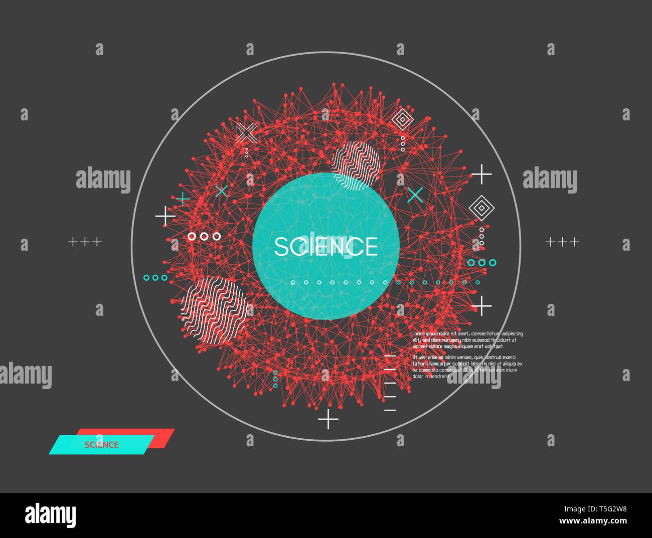 Abstract science or technology background. Graphic design. Network ...