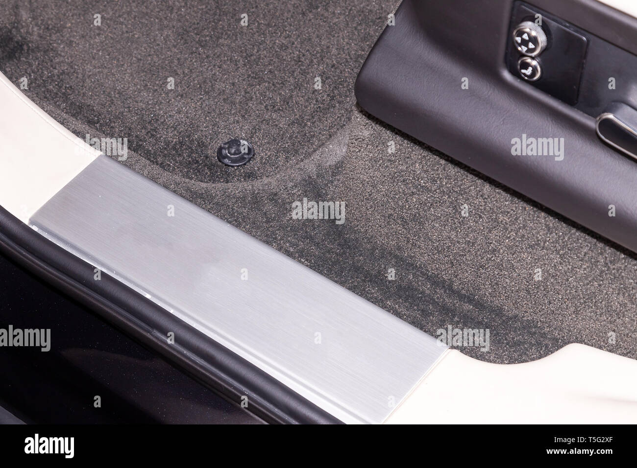 Clean after washing front drivers carpet floor in black color inside ...