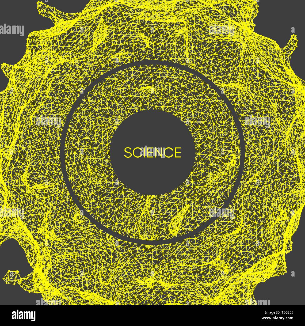 Abstract science or technology background. Graphic design. Network ...