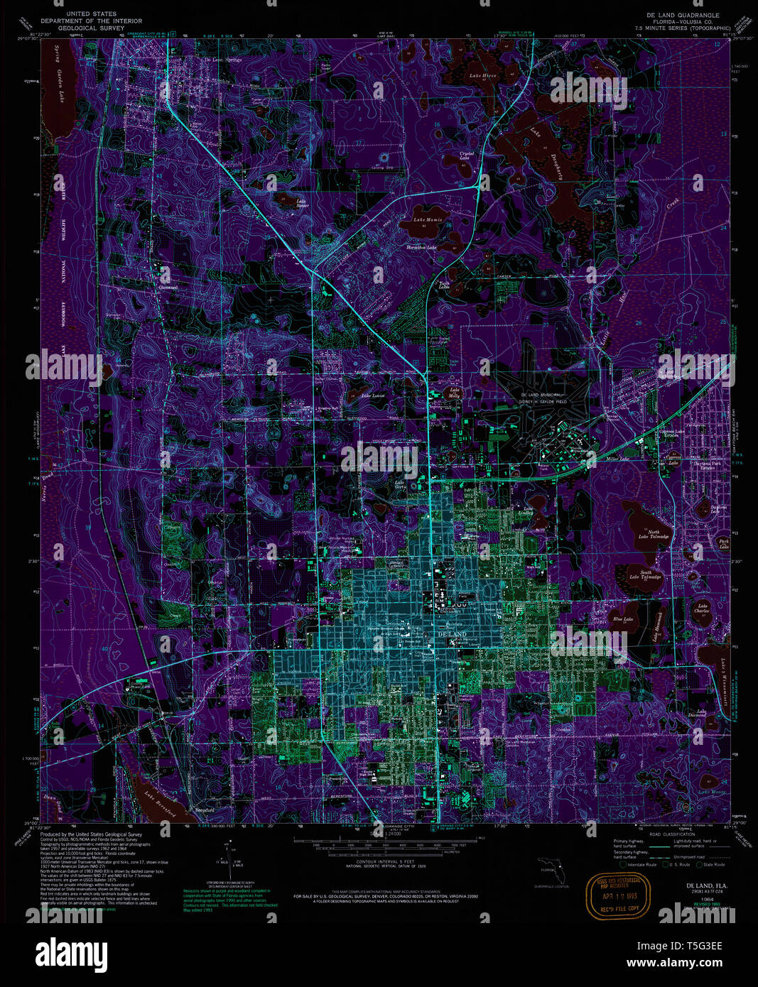 Land survey map of florida hi-res stock photography and images - Alamy