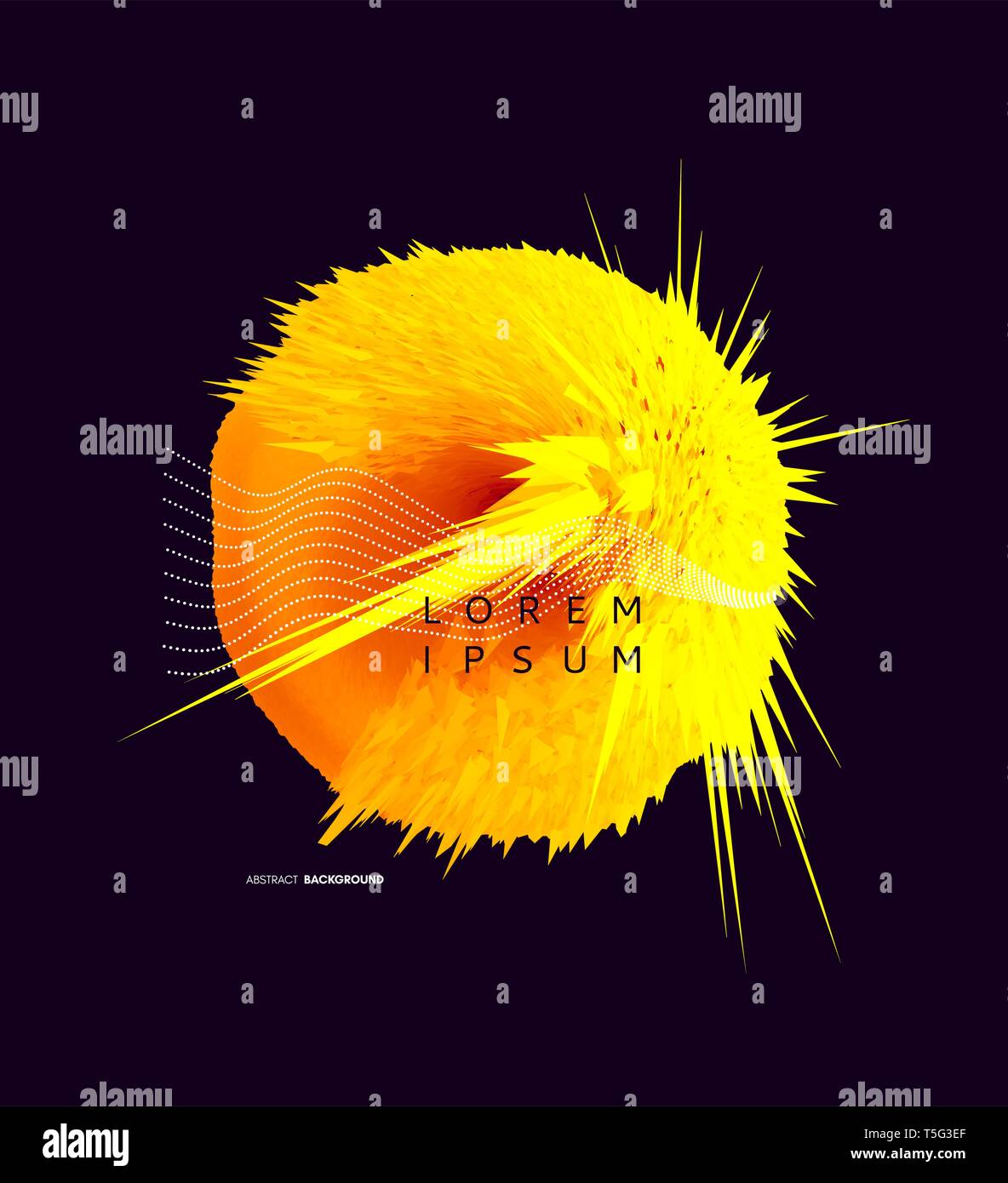 Background with exploding rays. Abstract vector illustration with ...