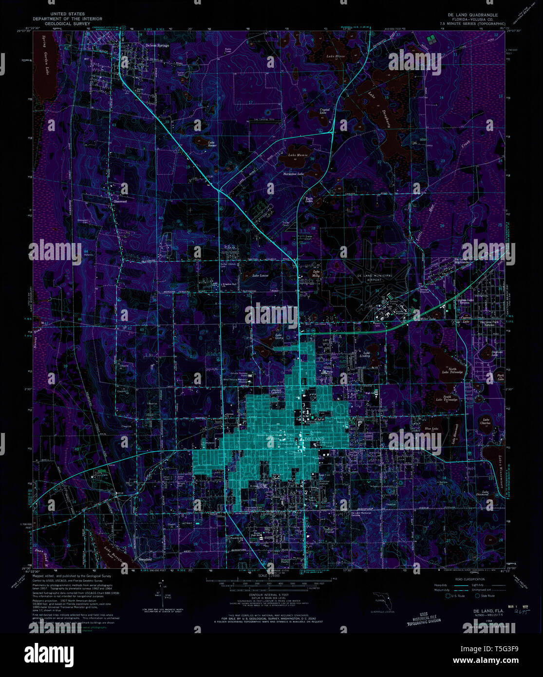 Land survey map of florida hi-res stock photography and images - Alamy