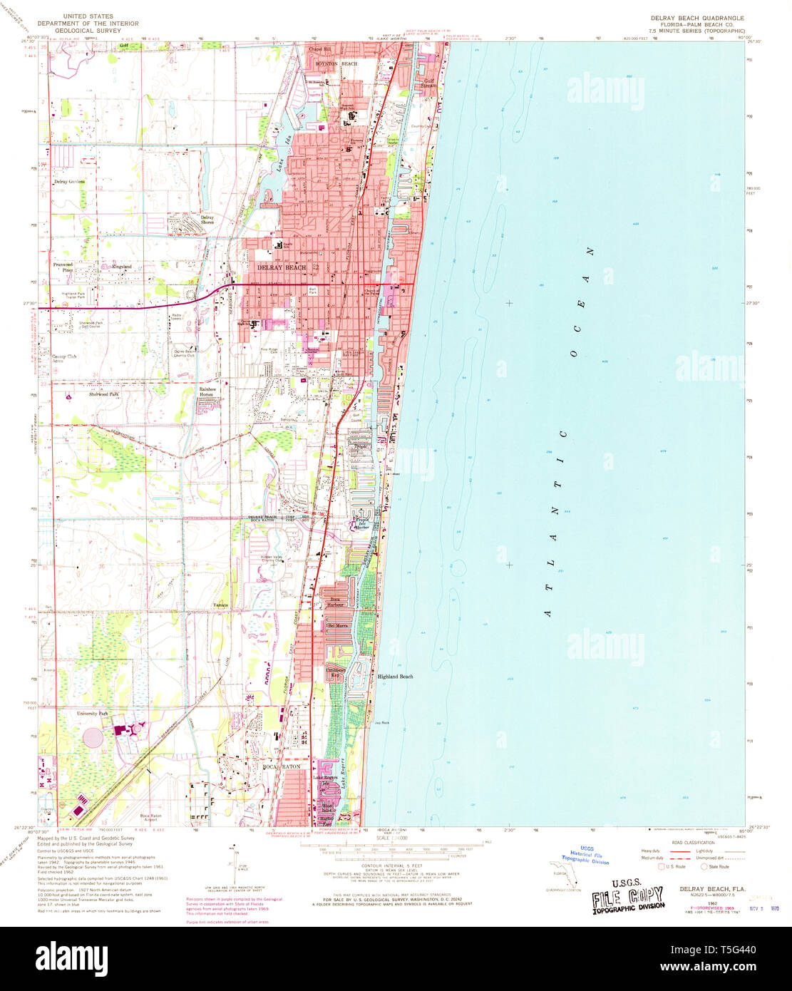 Delray beach map hi-res stock photography and images - Alamy