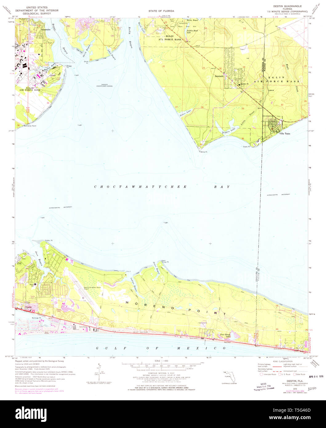 Map of destin hi-res stock photography and images - Alamy