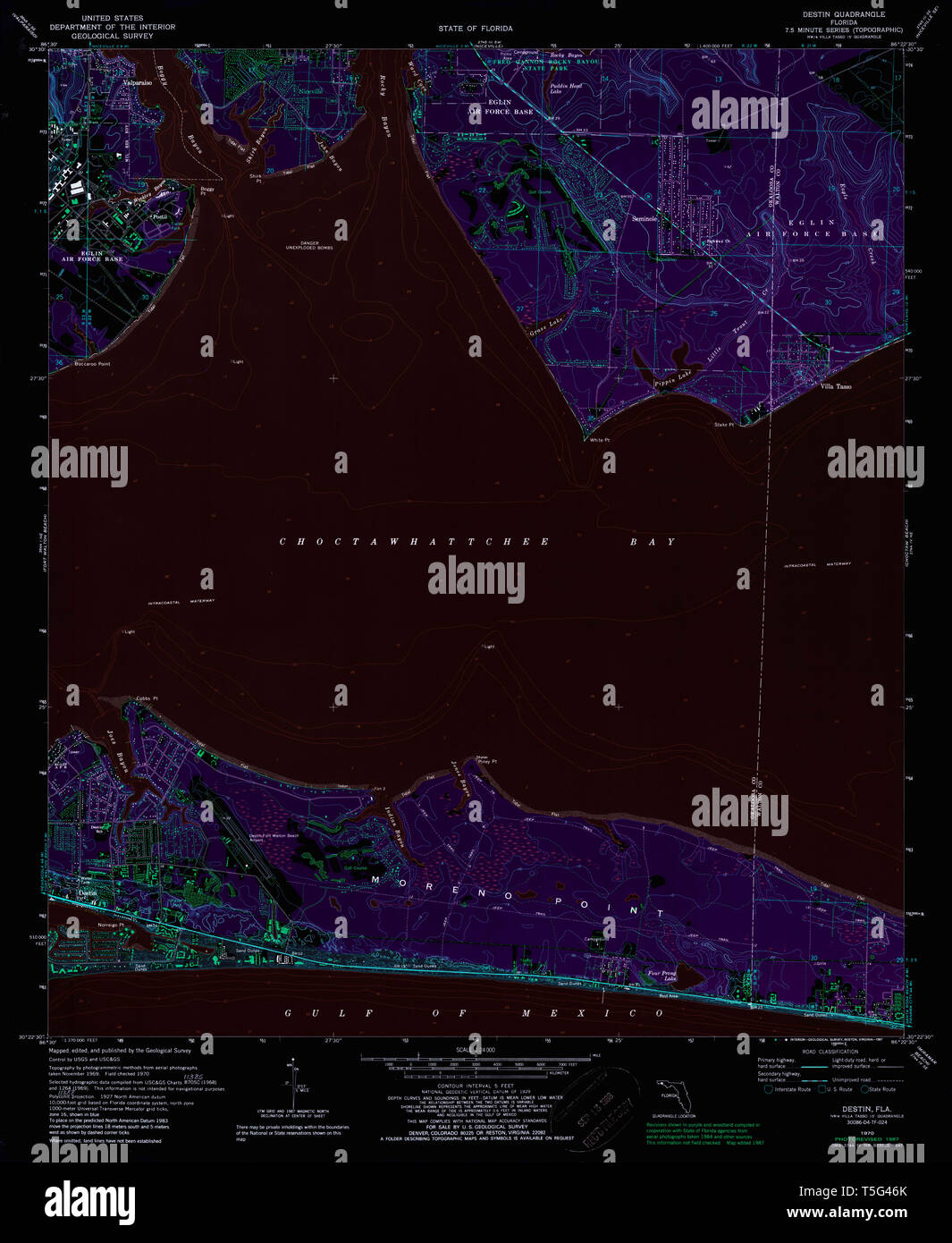 Map of destin hi-res stock photography and images - Alamy