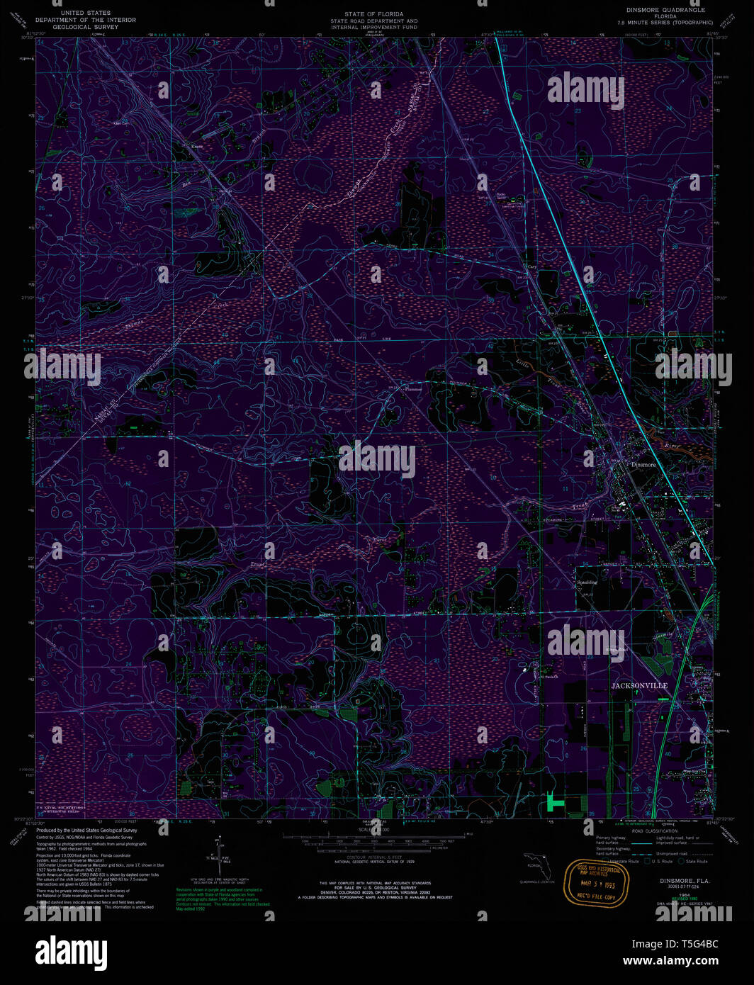 Map of dinsmore hi-res stock photography and images - Alamy