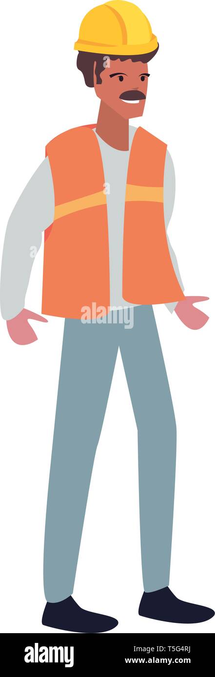 worker employee profession labour day vector illustration Stock Vector ...