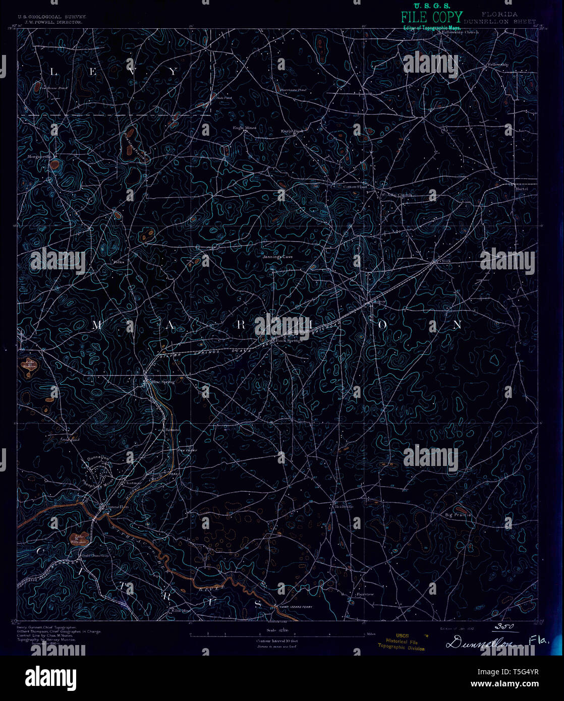 Map of dunnellon hi-res stock photography and images - Alamy