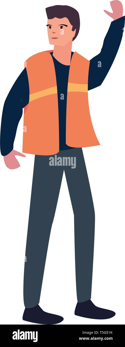 worker employee profession labour day vector illustration Stock Vector ...