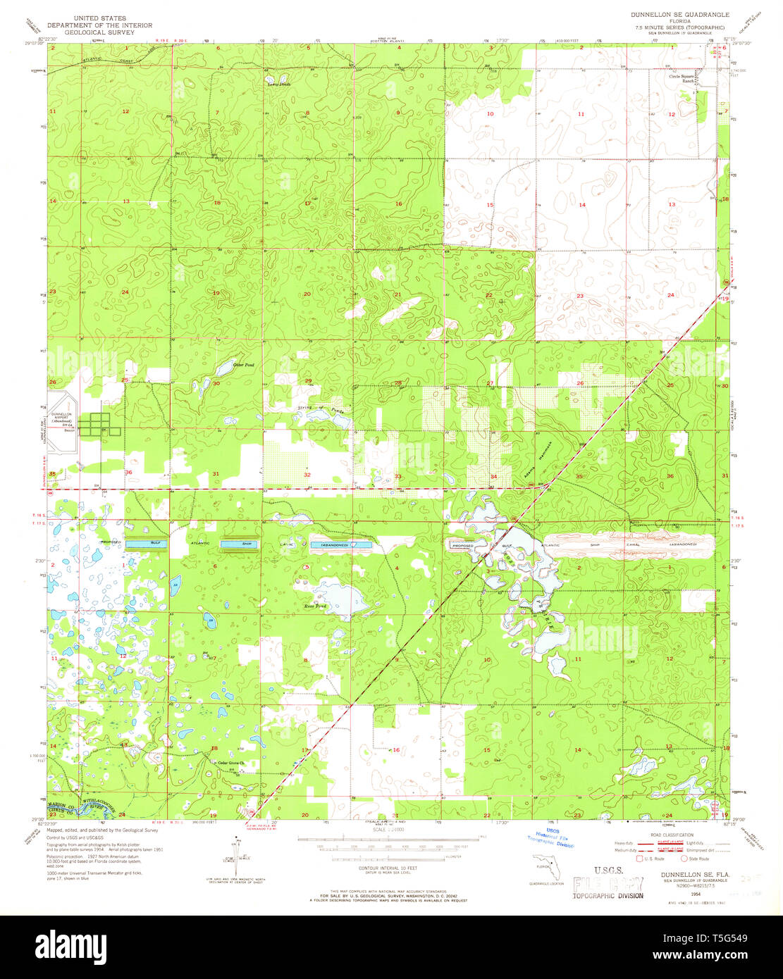 Dunnellon florida map hi-res stock photography and images - Alamy
