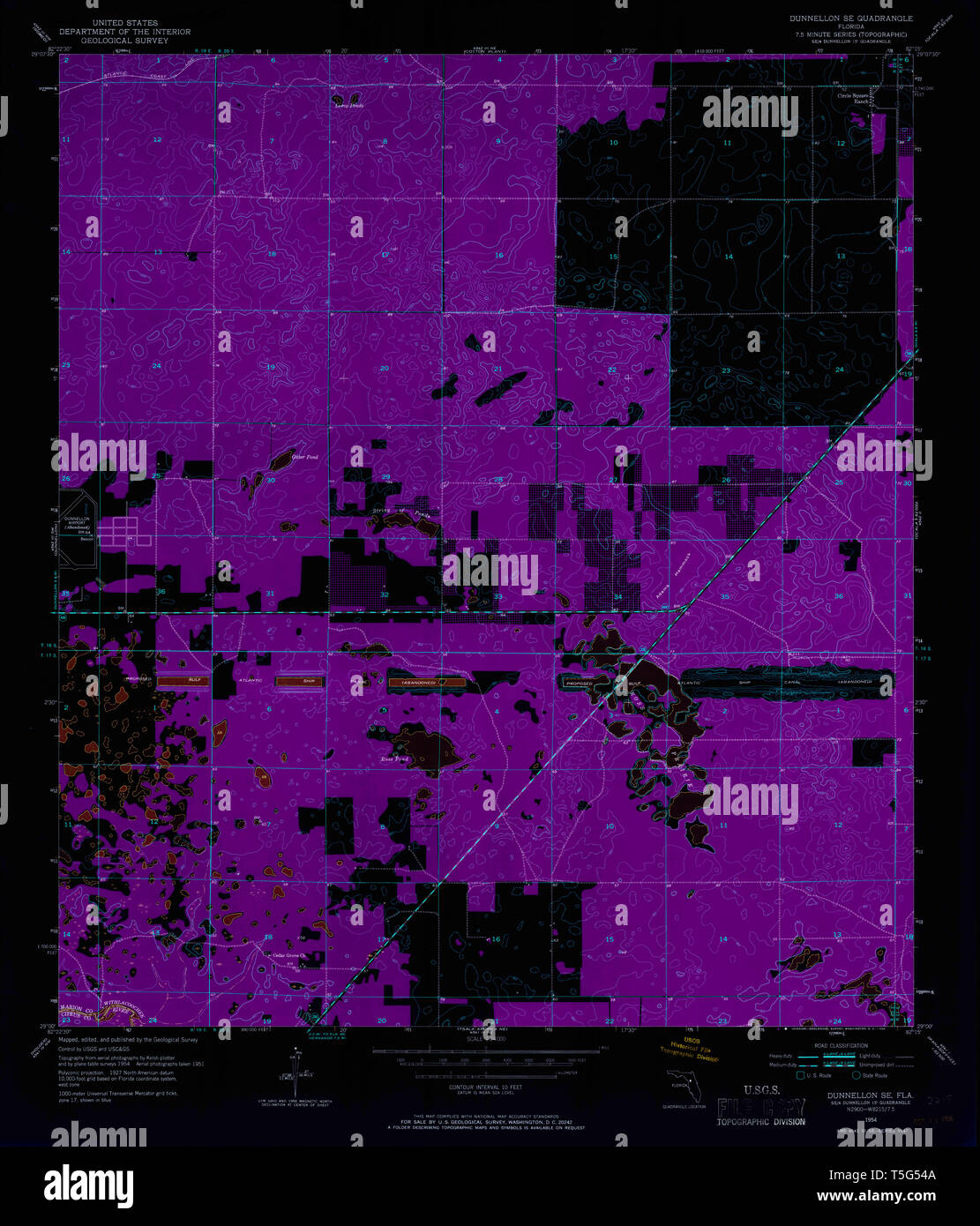 Dunnellon florida map hi-res stock photography and images - Alamy