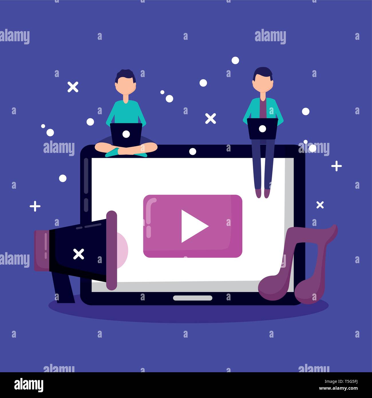 people social media Stock Vector Image & Art - Alamy