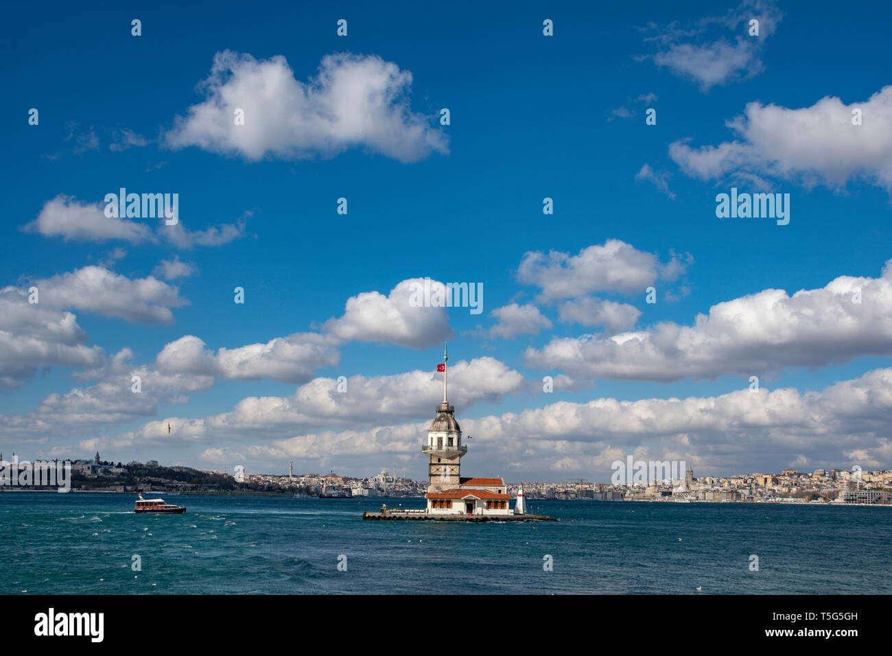 The Maiden's Tower in Istanbul, Turkey Stock Photo - Alamy