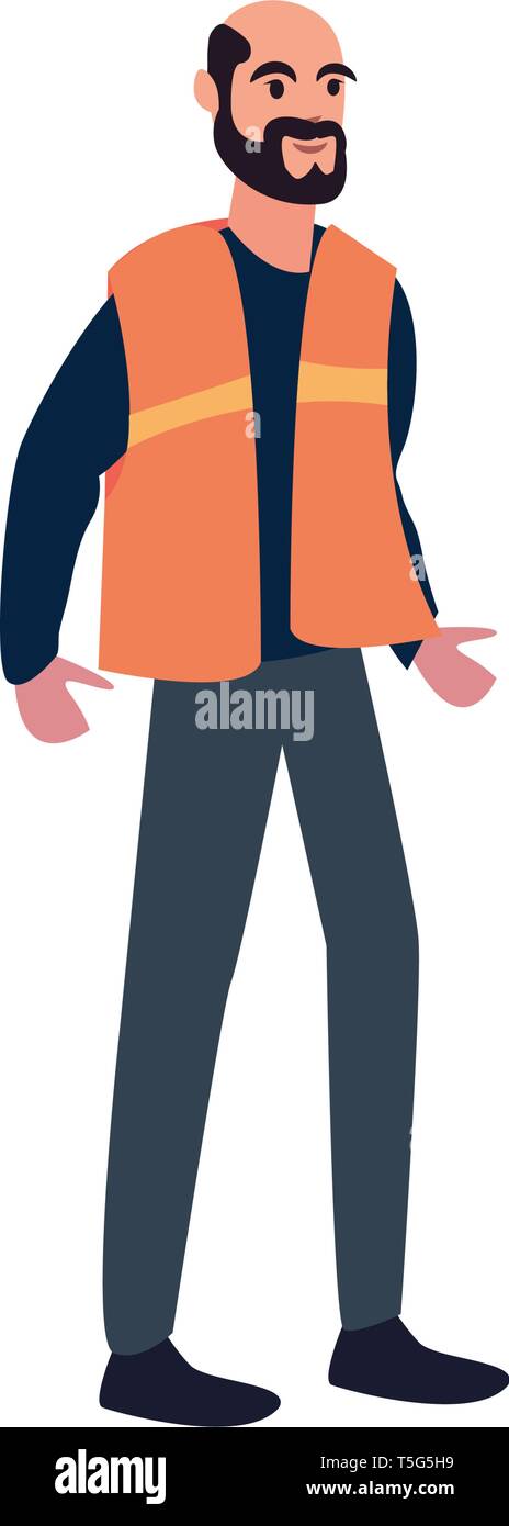 worker employee profession labour day vector illustration Stock Vector ...