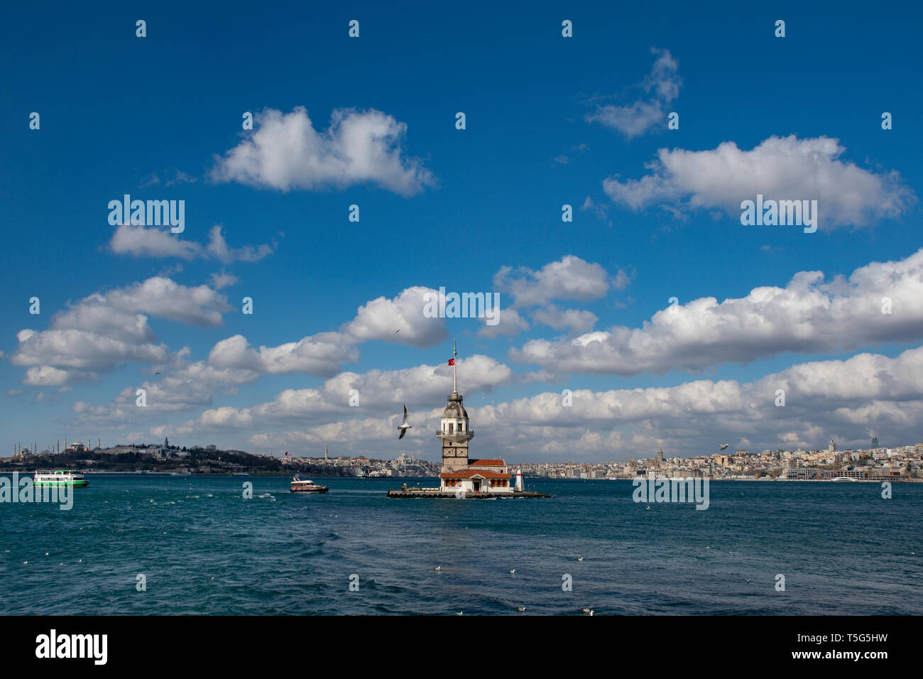 The Maiden's Tower in Istanbul, Turkey Stock Photo - Alamy