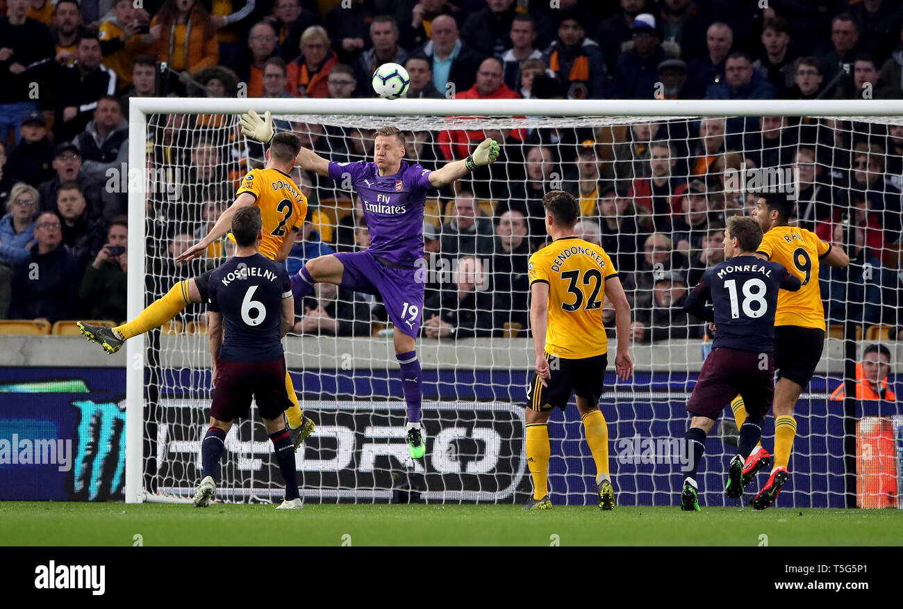 Wolverhampton wanderers matt doherty not pictured scores hi-res stock ...