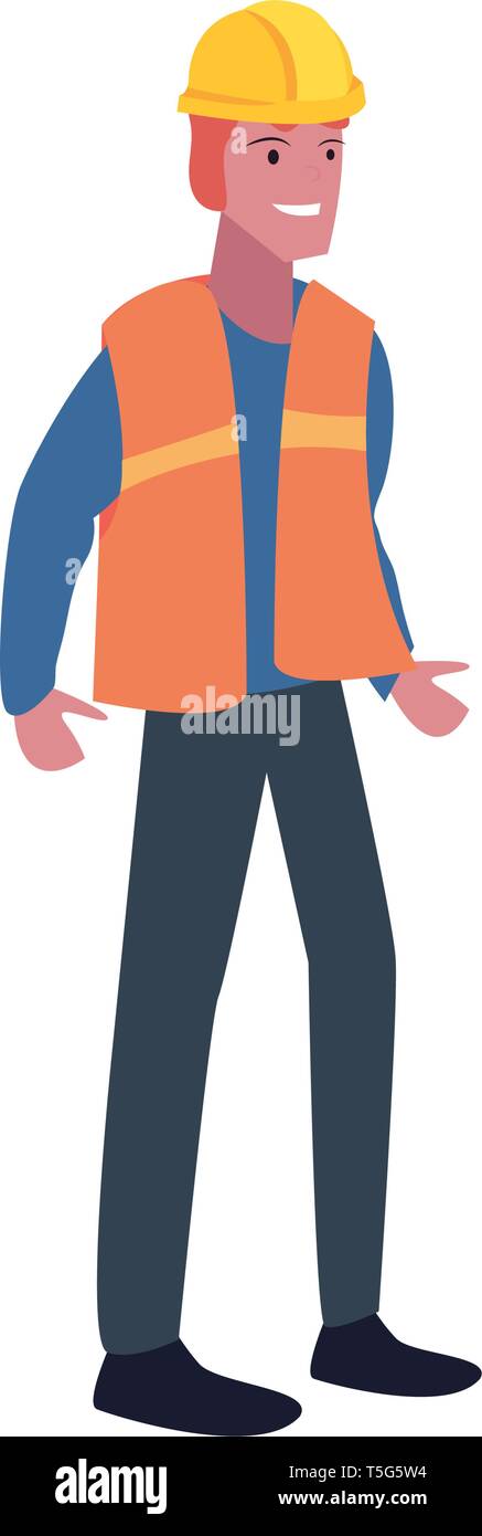 worker employee profession labour day vector illustration Stock Vector ...