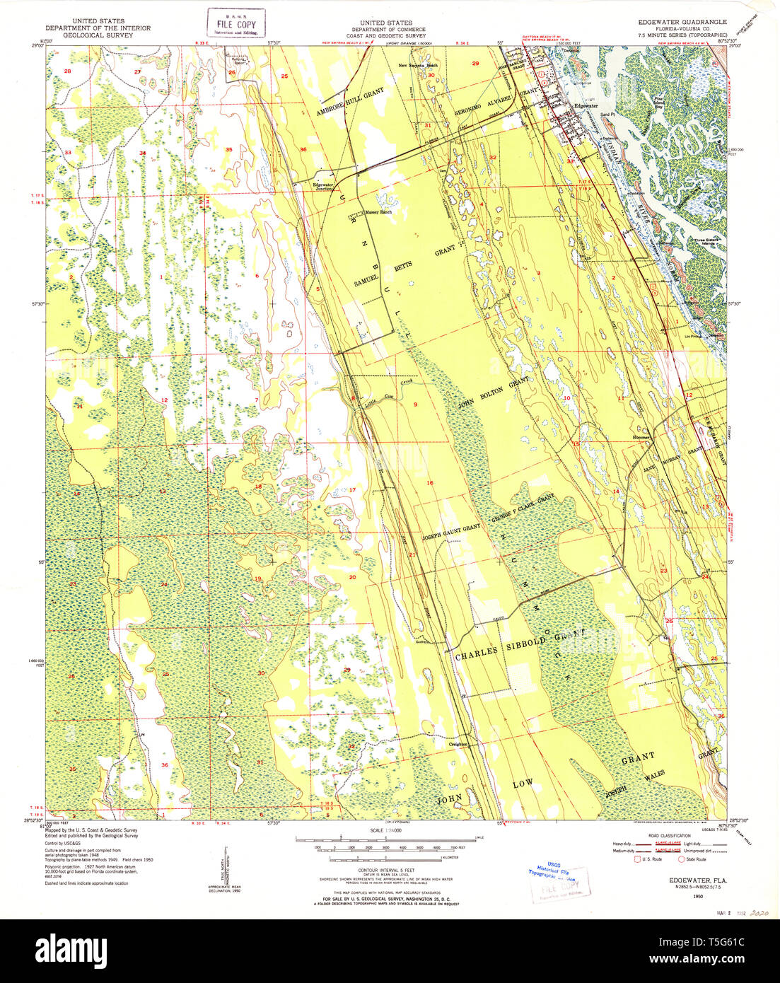 Edgewater florida map hi-res stock photography and images - Alamy