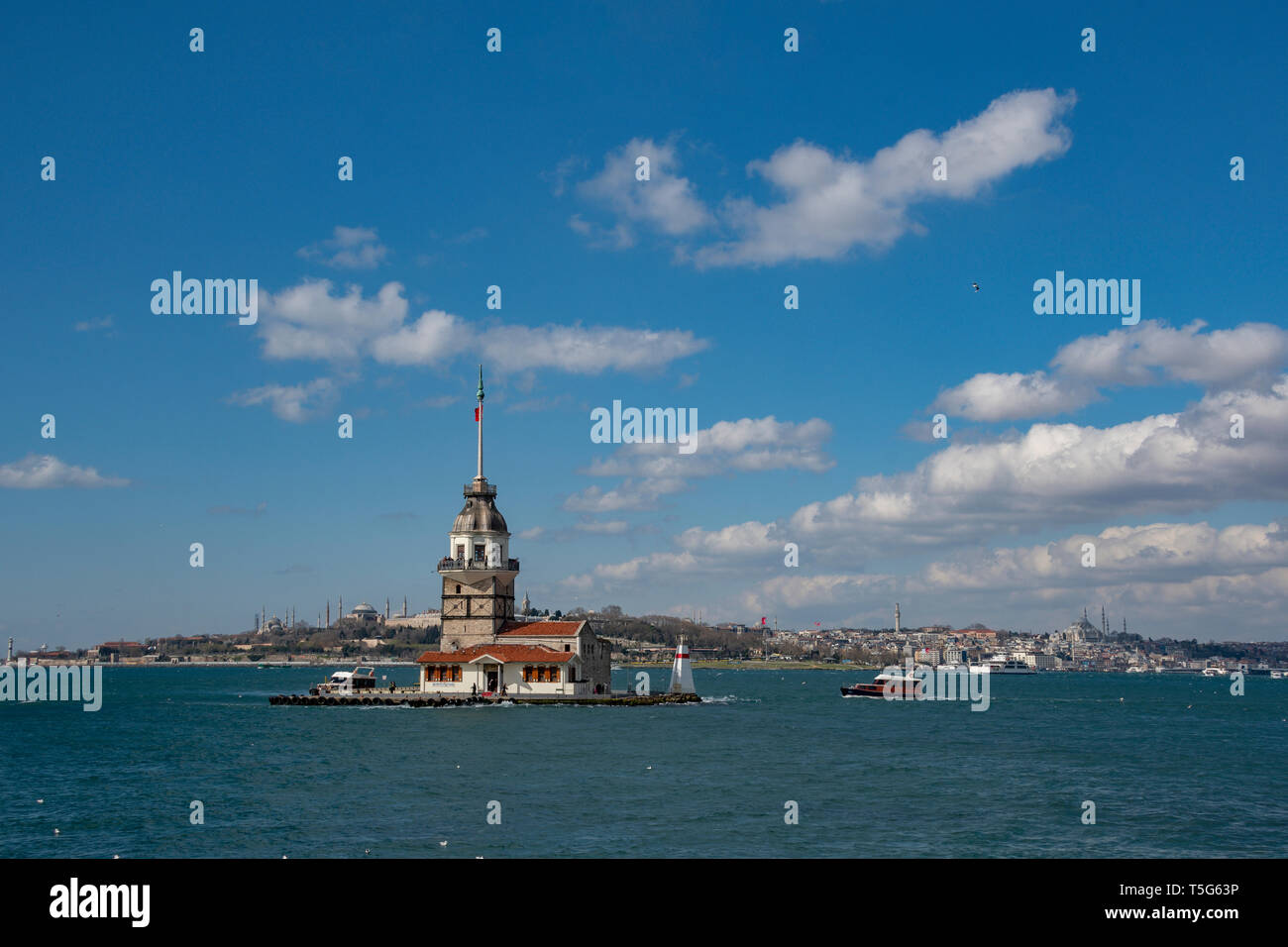 The Maiden's Tower in Istanbul, Turkey Stock Photo - Alamy