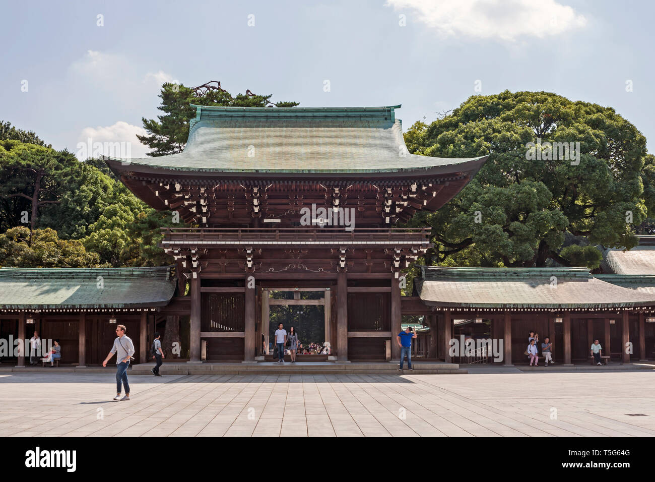 Visitor meiji shrine hi-res stock photography and images - Alamy