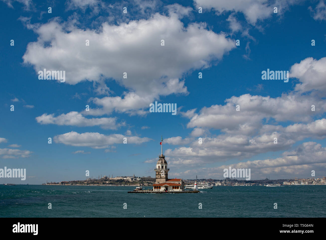 The Maiden's Tower in Istanbul, Turkey Stock Photo - Alamy