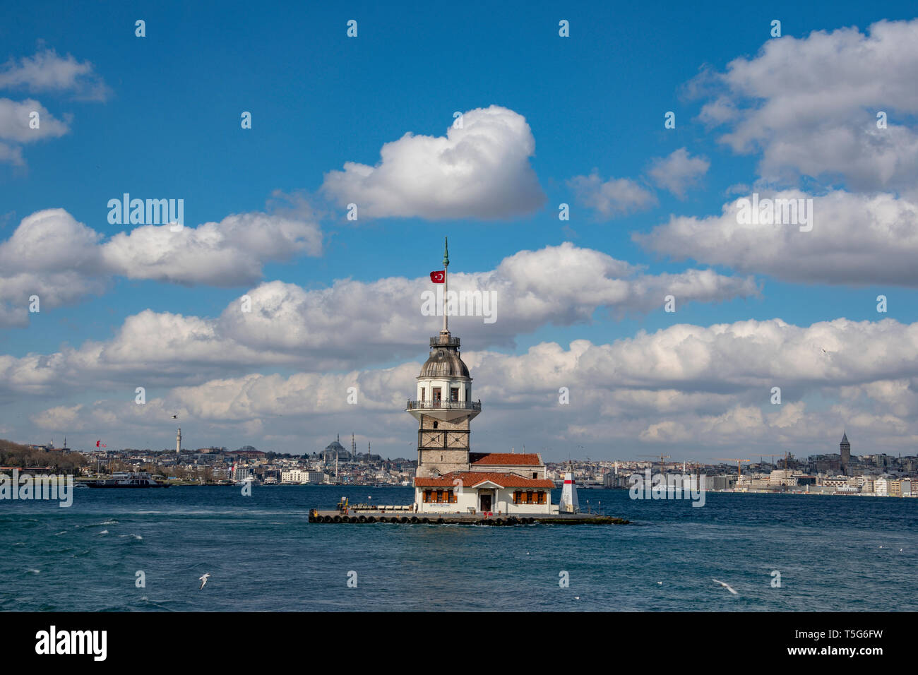 The Maiden's Tower in Istanbul, Turkey Stock Photo - Alamy