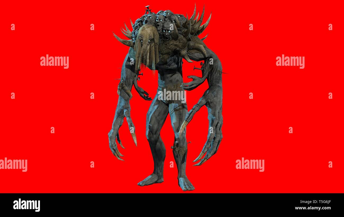 reaper butcher 3d render for chromakey fone Stock Photo - Alamy