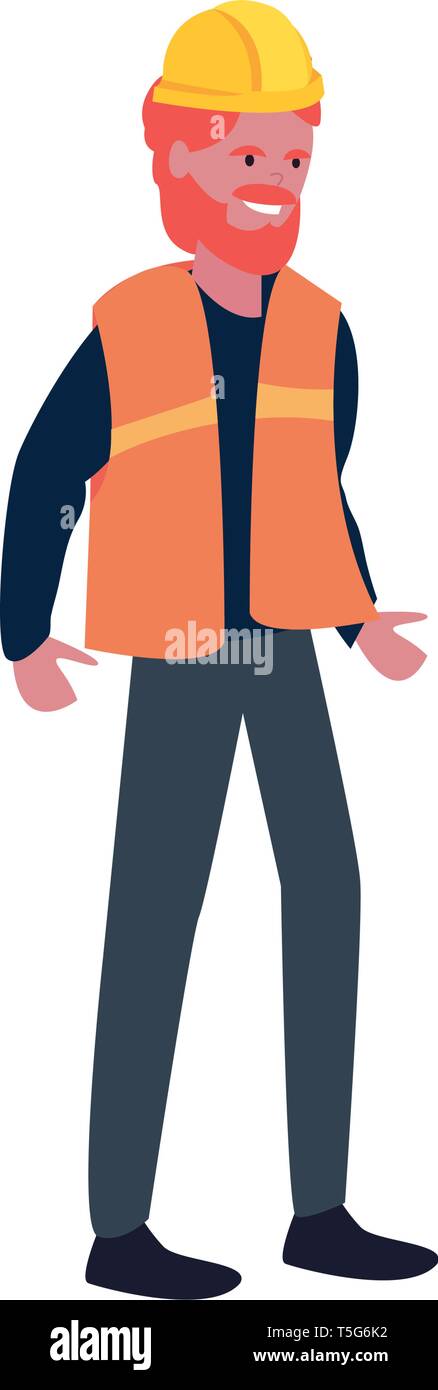 worker employee profession labour day vector illustration Stock Vector ...