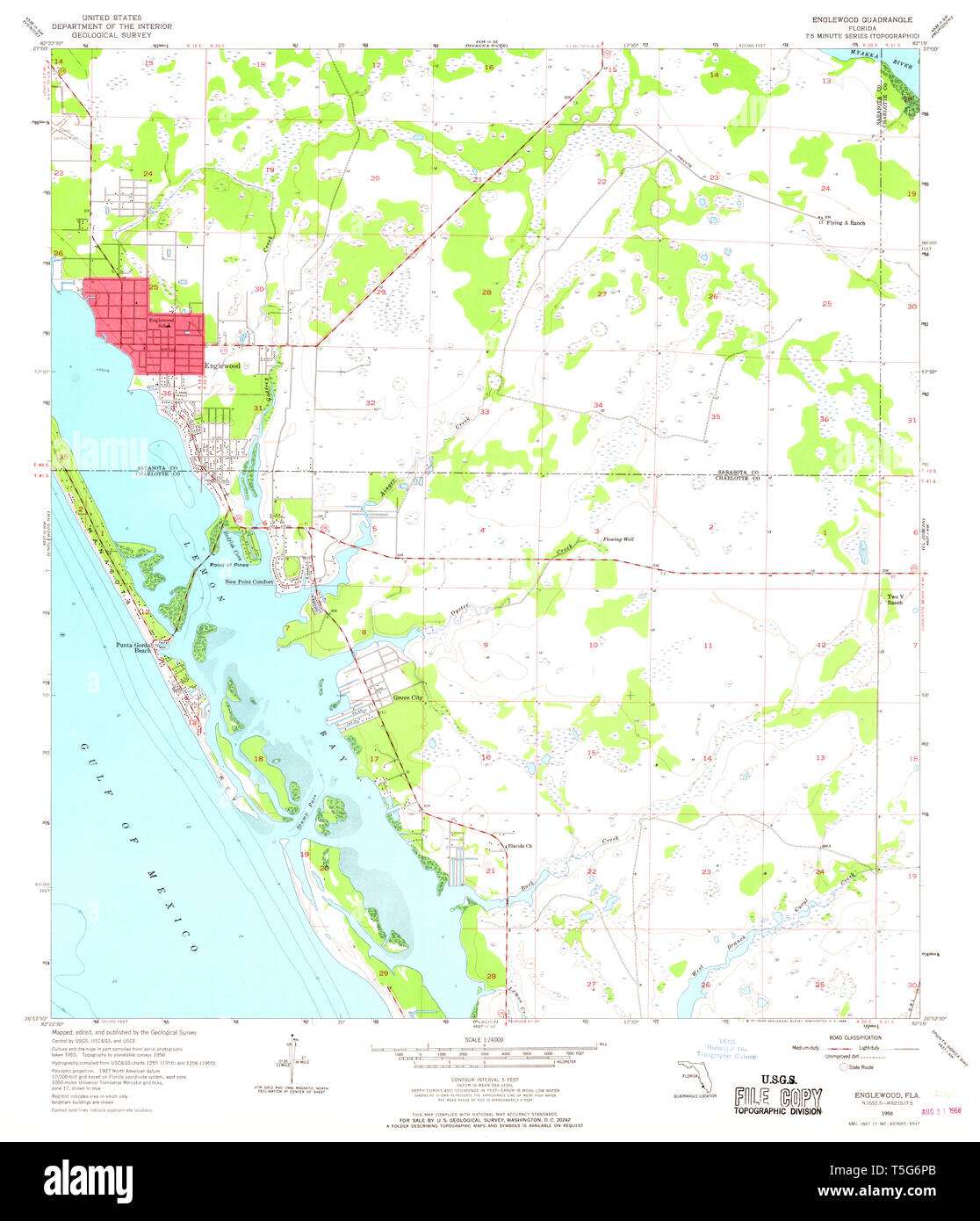 Englewood Florida Map High Resolution Stock Photography and Images - Alamy