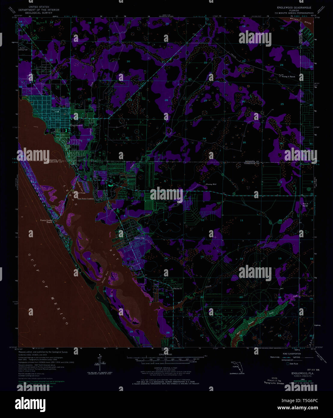 Englewood florida map hi-res stock photography and images - Alamy