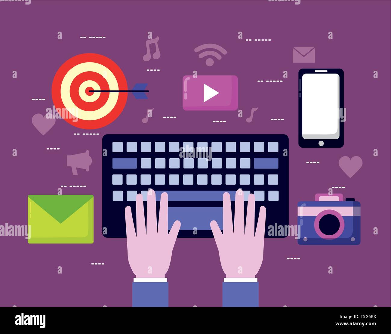 people social media Stock Vector Image & Art - Alamy