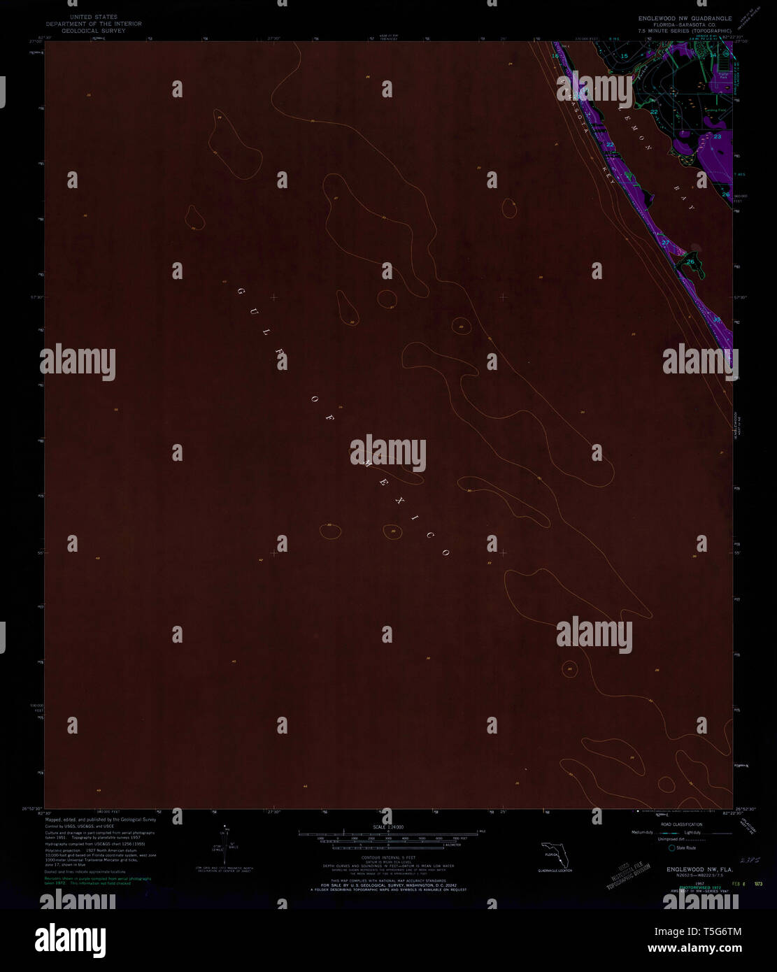 Englewood florida map hi-res stock photography and images - Alamy