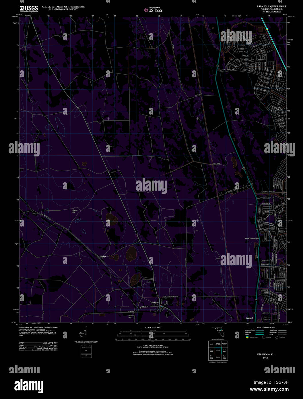 Map of espanola hi-res stock photography and images - Alamy