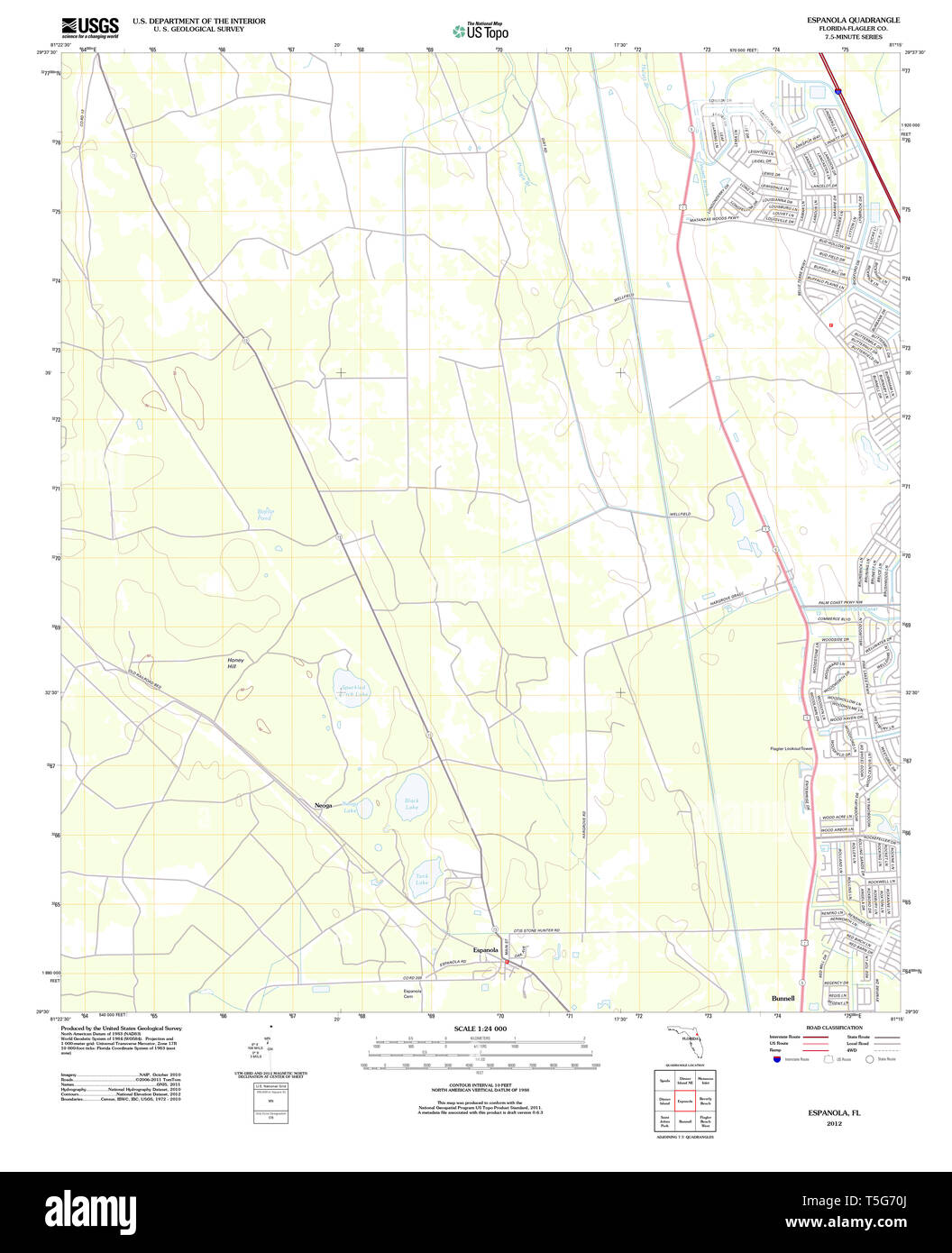 Map of espanola hi-res stock photography and images - Alamy