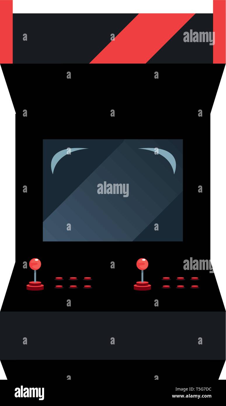 arcade machine video game retro vector illustration design Stock Vector ...