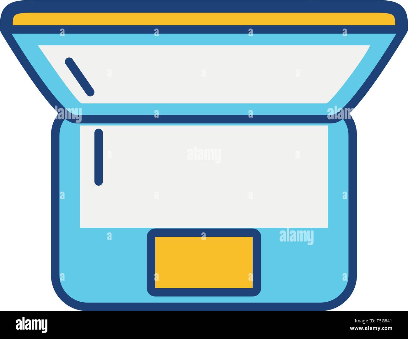 laptop computer top view Stock Vector Image & Art - Alamy