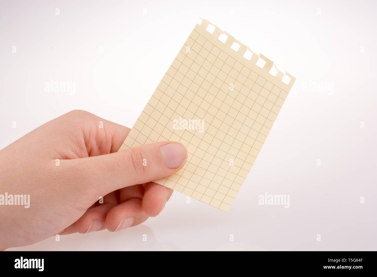 Torn paper from spiral notebook hi-res stock photography and images - Alamy