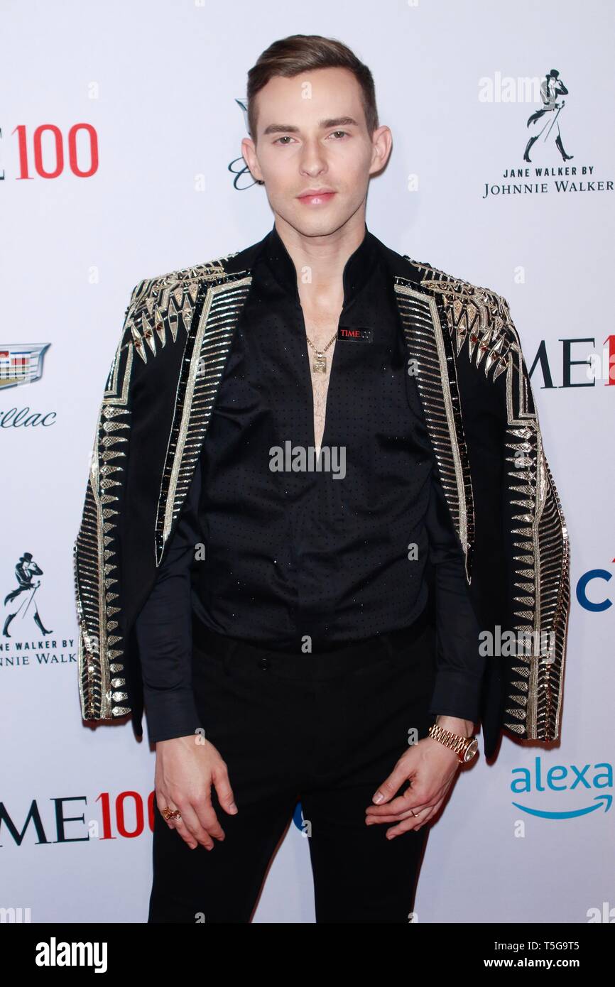 New York, NY, USA. 23rd Apr, 2019. Adam Rippon at TIME 100 Gala 2019 at ...