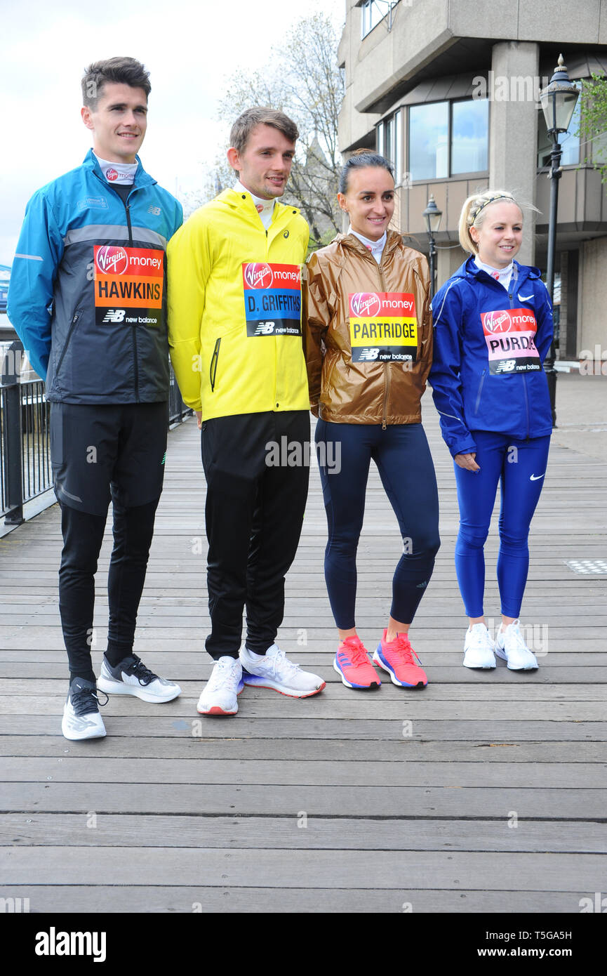 Callum Hawkins, Dewi Griffiths, Lily Partridge and Charlotte Purdue are ...