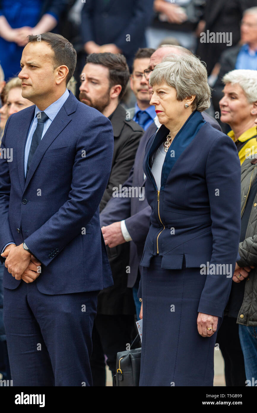 Belfast, Northern Ireland. 24th Apr, 2019. H the St Anne's Cathedral ...