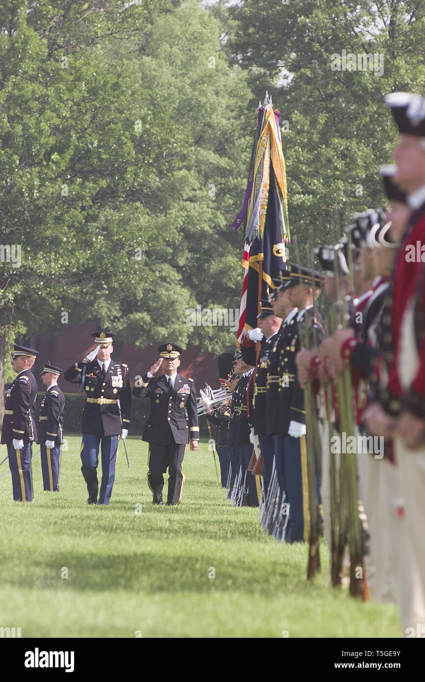 Fort Myers, Virginia, USA. 11th June, 2002. Gen. Eric Shinseki, chief ...