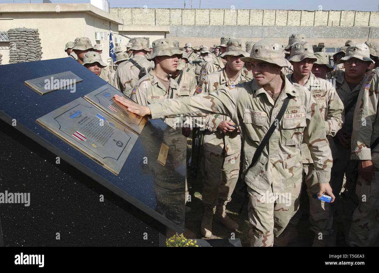 Baghdad, Baghdad, Iraq. 26th Mar, 2004. Spc. Ryan Hatch, a scout with ...