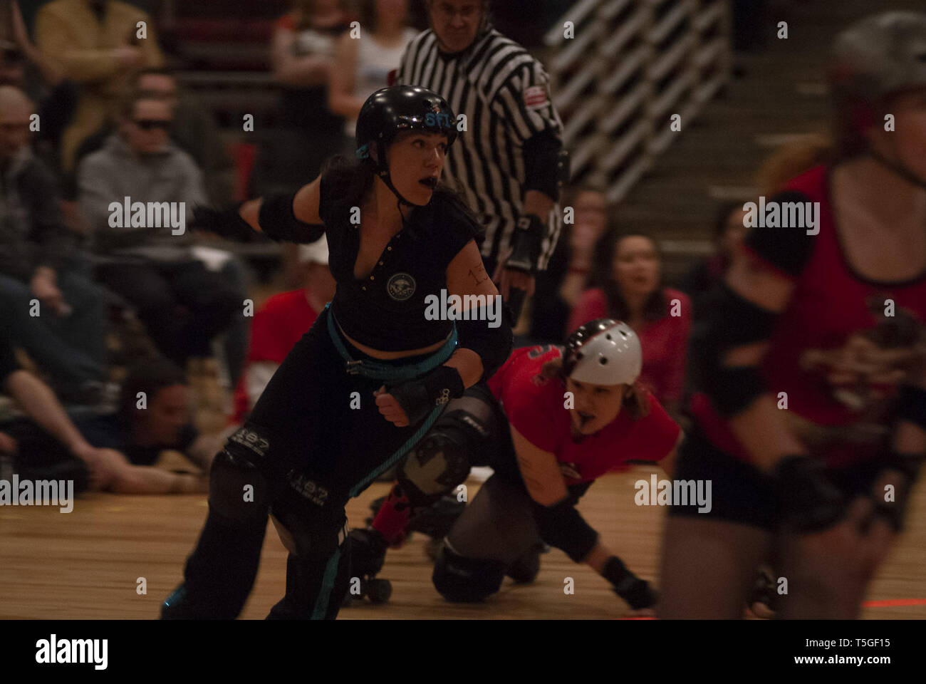 Washington, DC, USA. 22nd Mar, 2008. Roller derby at the DC Armory in ...