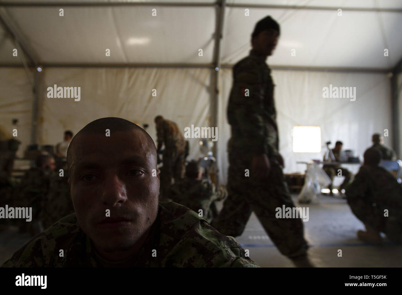 Helmand, Afghanistan. 23rd Sep, 2012. Afghan National Army recruits ...